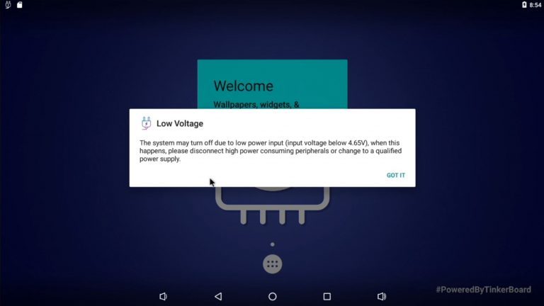 Tinker Board S で搭載された低電圧検出機能 - Physical Computing FAQ& Tutorial