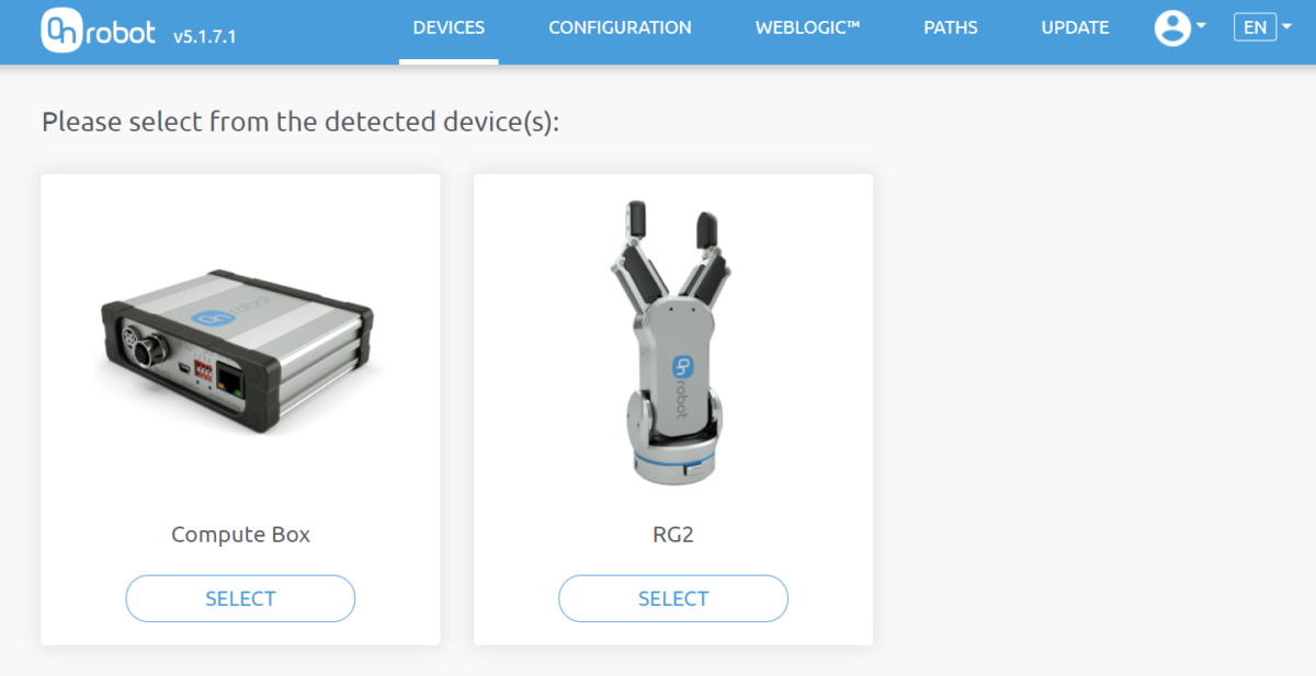 OnRobot Web Client ― ログイン、設定方法 - Physical Computing FAQ& Tutorial